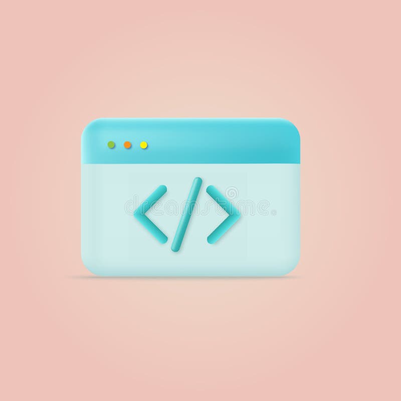 3d Website Coding, Web Page Concept. Vector Stock Vector - Illustration of digital, development ...
