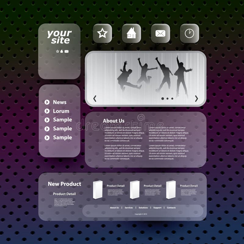 3D Website template stock vector. Illustration of business - 259026065