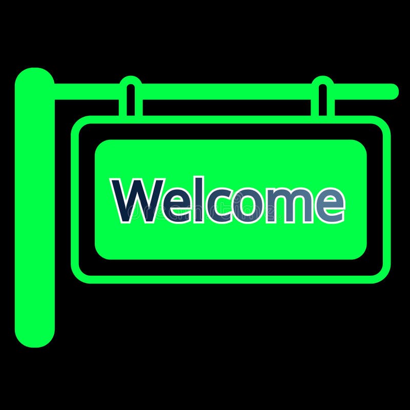 3D Welcome Letter Signboard and Poster Illustration and Vector Design ...