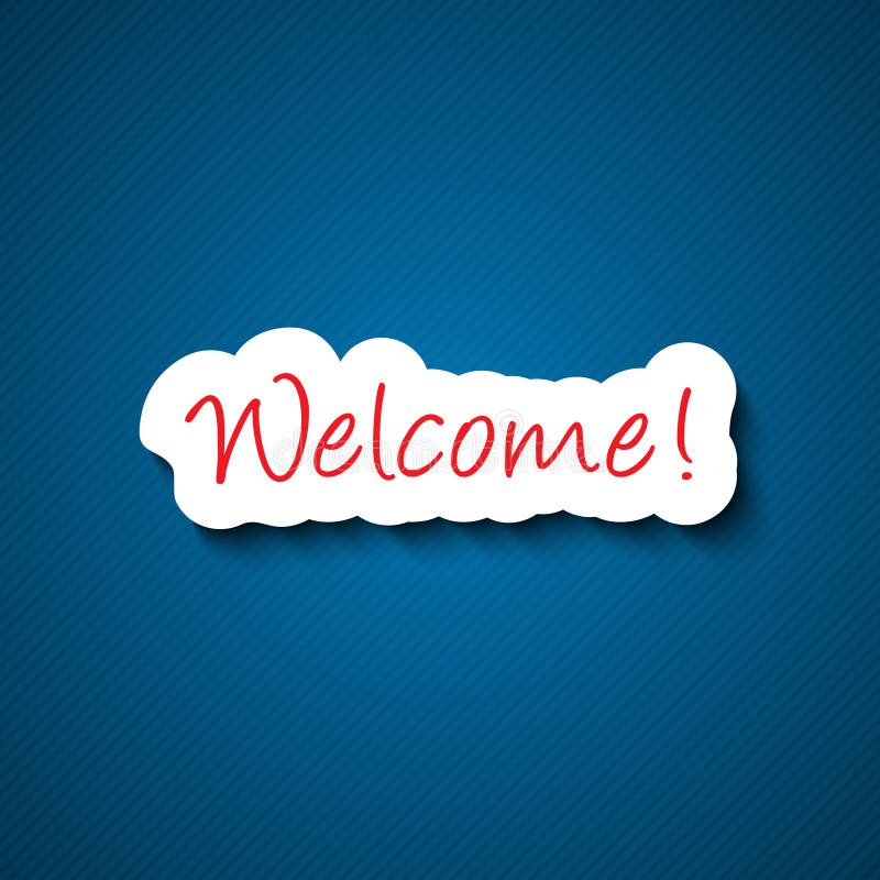 3d welcome sign stock vector. Illustration of lettering - 46621030