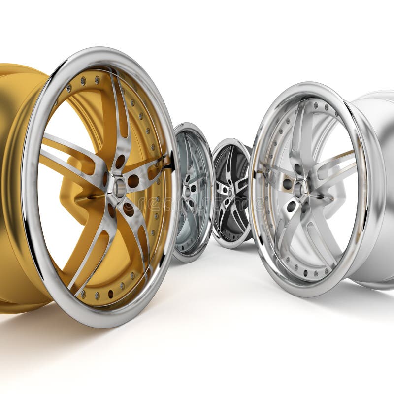 3d wheel collection. stock illustration. Illustration of wheels - 39510997