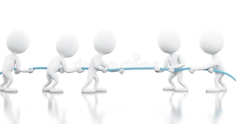 3d People Pulling Rope Stock Illustrations – 101 3d People Pulling Rope ...