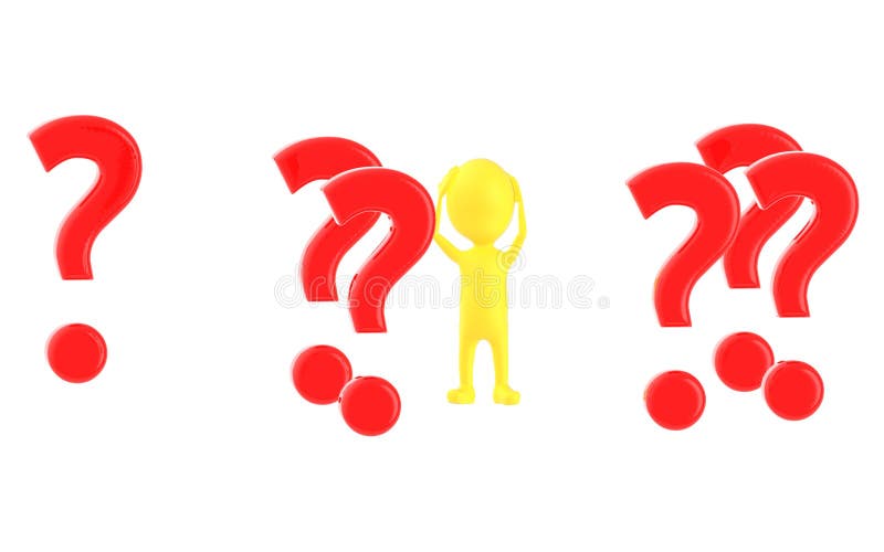 3d White Question Marks Stock Illustrations – 2,232 3d White Question ...