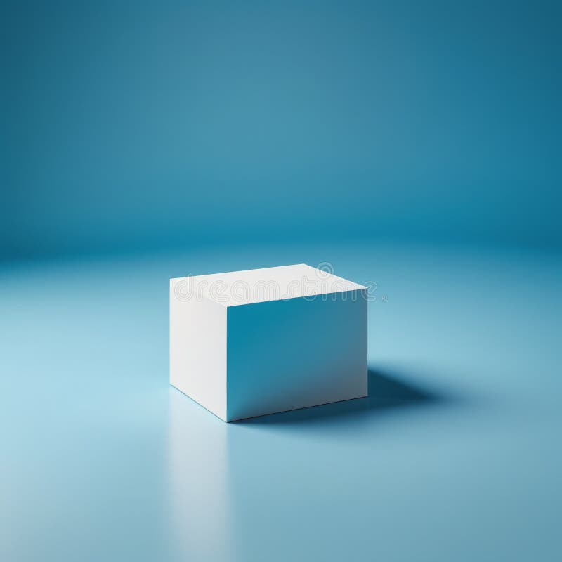 3d White Cube, Minimal Studio Scene, Background, Render Illustration ...