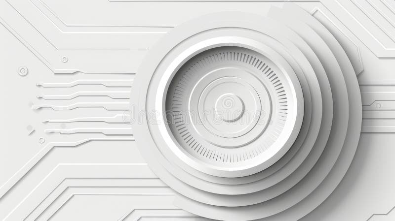 3d White Gear Wheel on Circuit Board Background for Hi Tech ...