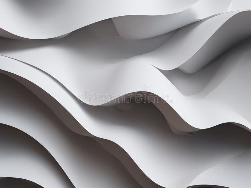 3D White Geometric Abstract Background Overlap Layer on Bright Space ...