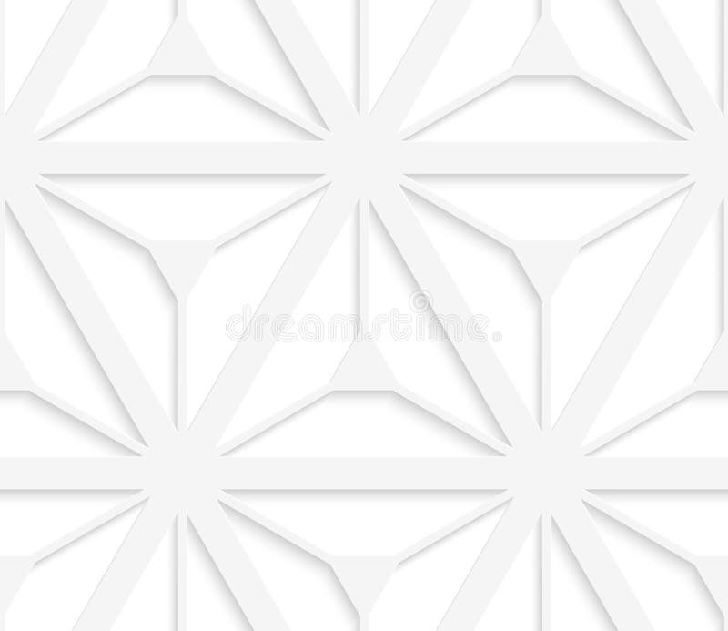3D White Grid with Six Ray Stars Stock Vector - Illustration of ...