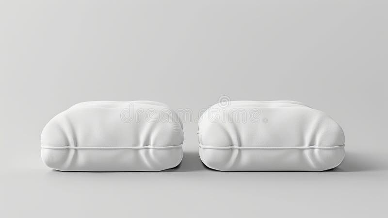 A 3D White Isolated Realistic Cushion Mockup Modern. a Meditation ...