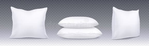 3d White Isolated Realistic Cushion Mockup Vector Stock Illustration ...