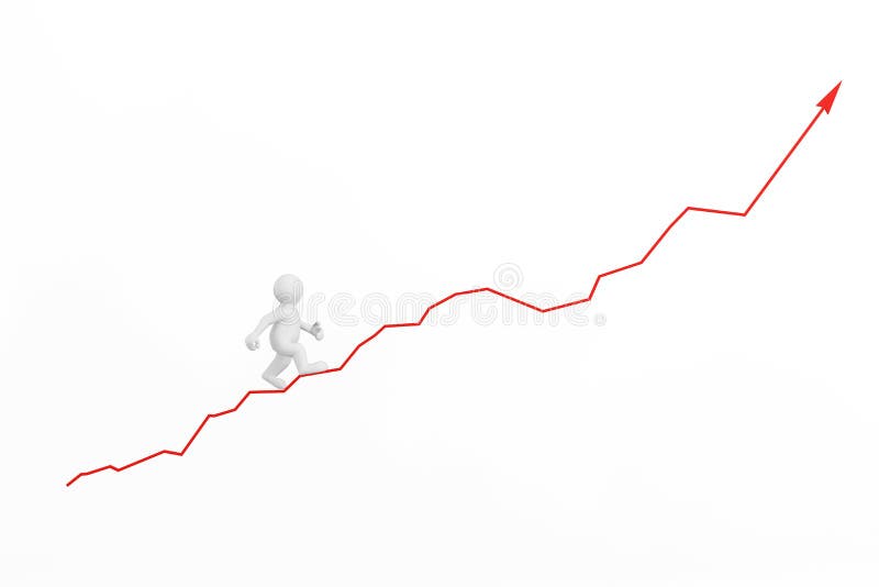 3d Man with Six Sigma Concept Stock Illustration - Illustration of ...