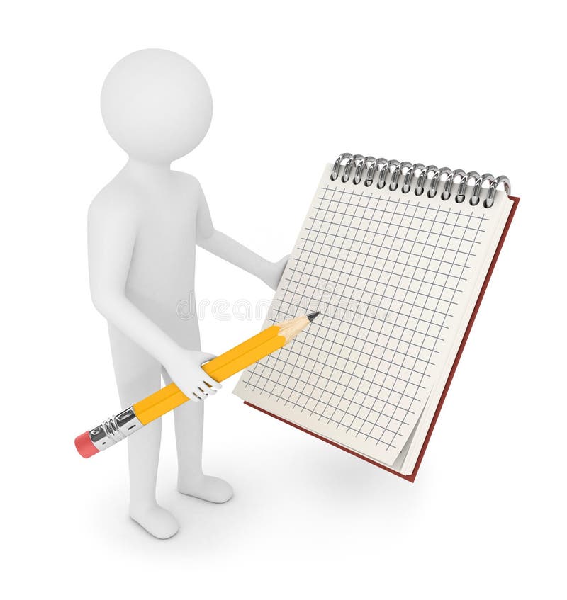 3d White Man Holding Calendar Stock Illustrations – 140 3d White Man ...