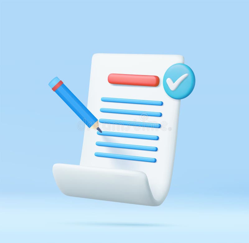 3d White Paper Task Management Todo Check List Stock Vector ...