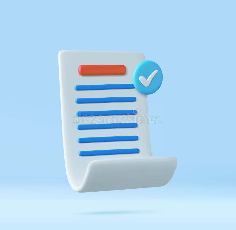 3d White Paper Task Management Todo Check List Stock Vector ...