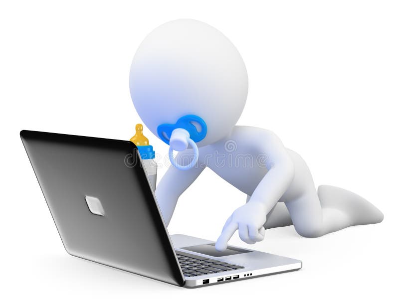 3d People Laptop Stock Illustrations – 14,652 3d People Laptop Stock ...