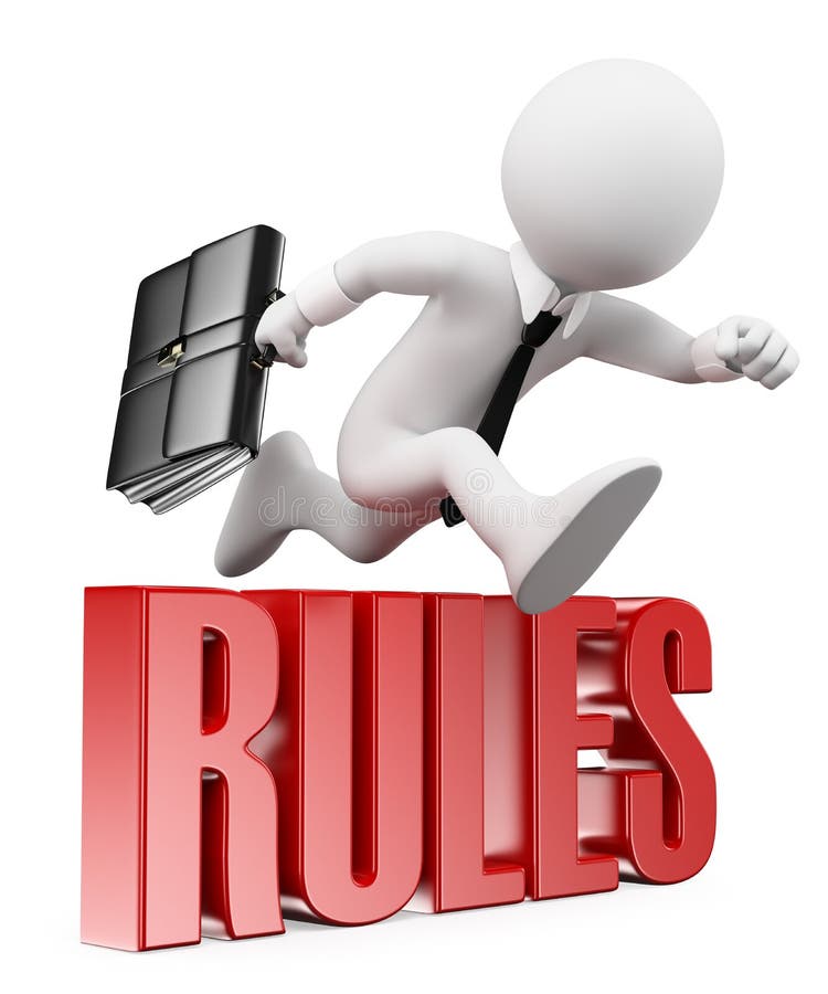 Breaking The Rules - Arrow Through Maze Stock Illustration ...