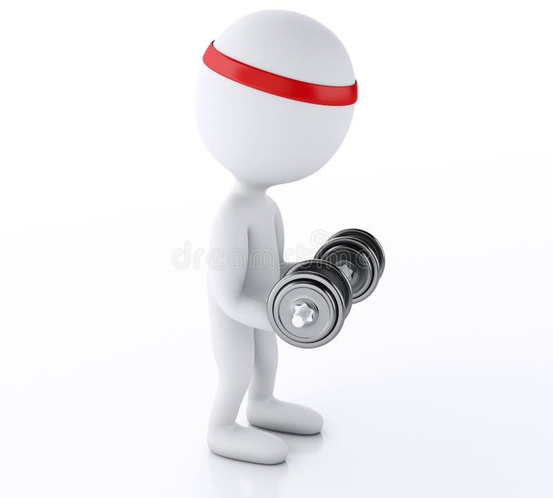 3d White People Gym Stock Illustrations – 1,585 3d White People Gym ...