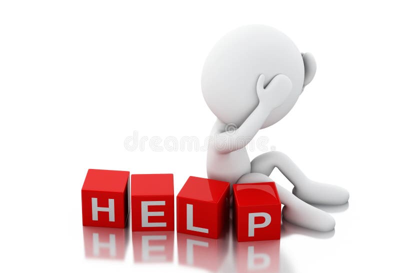 3d White People Help Stock Illustrations – 11,811 3d White People Help ...