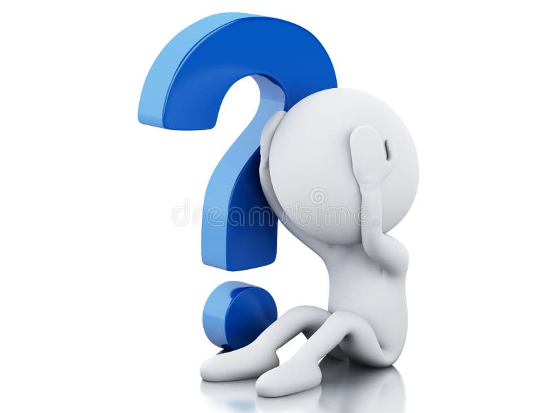 White 3d Man Red Question Mark Stock Illustrations – 1,168 White 3d Man ...
