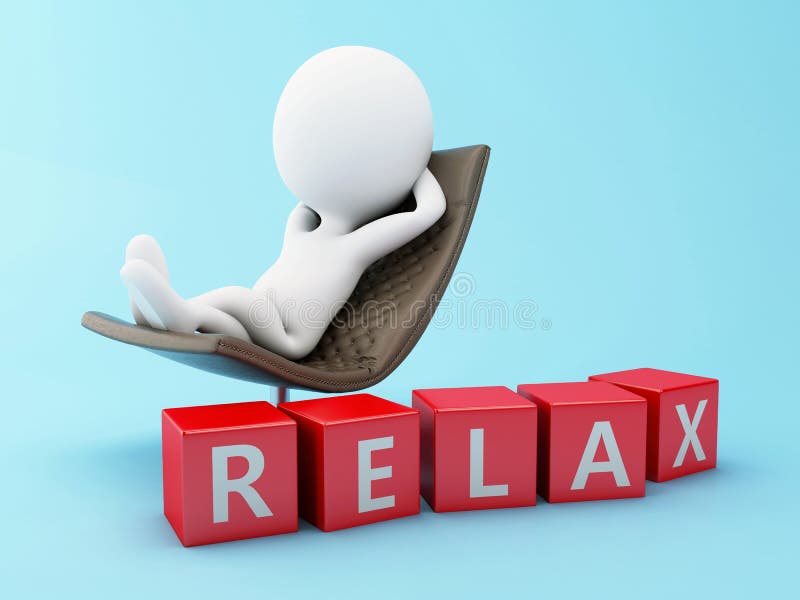 3d Little People Relaxation Stock Illustrations – 110 3d Little People ...