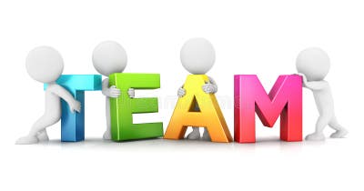 3d white people team stock illustration. Illustration of unity - 30902257