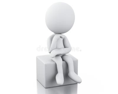 3d White People Thinking Stock Illustrations – 4,126 3d White People ...
