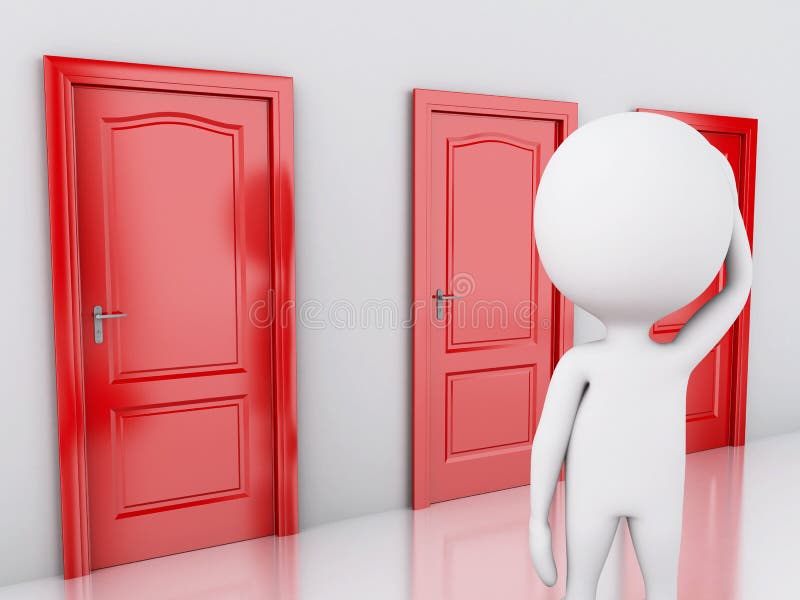 Concept Choice Three Doors Stock Illustrations – 230 Concept Choice ...
