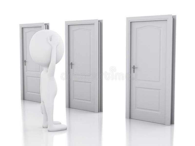 Concept Choice Three Doors Stock Illustrations – 230 Concept Choice ...