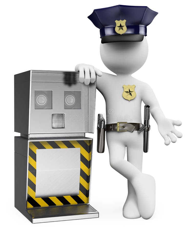 3D White People. Traffic Speed Radar Stock Illustration - Illustration ...