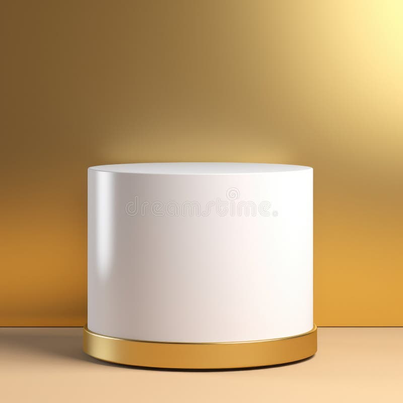 3D White Podium Product Display. Stand or Platform for Product Stock ...
