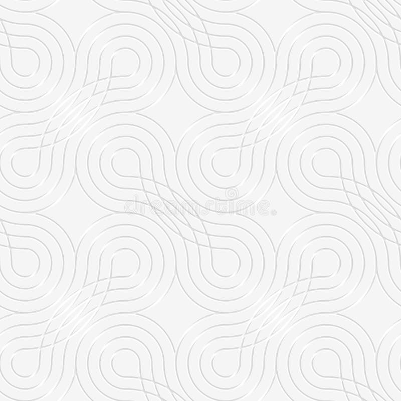 3D White Rounded Shapes with Dark Pointy Squares Stock Vector ...