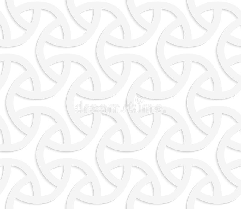 3D White Rounded Shapes with Dark Pointy Squares Stock Vector ...