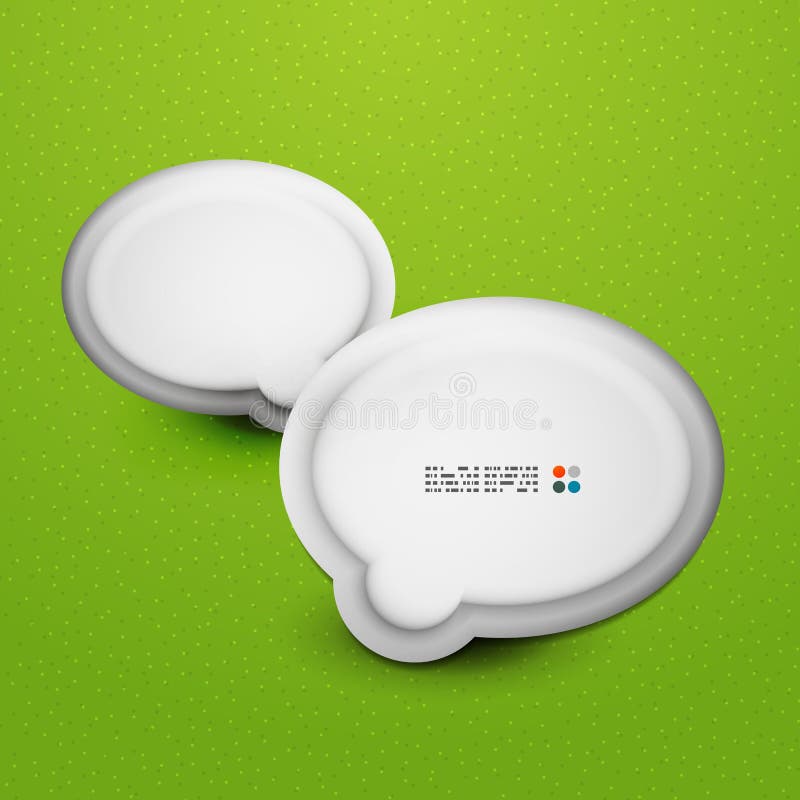 Modern Speech Bubble Template Style. Stock Illustration - Illustration ...
