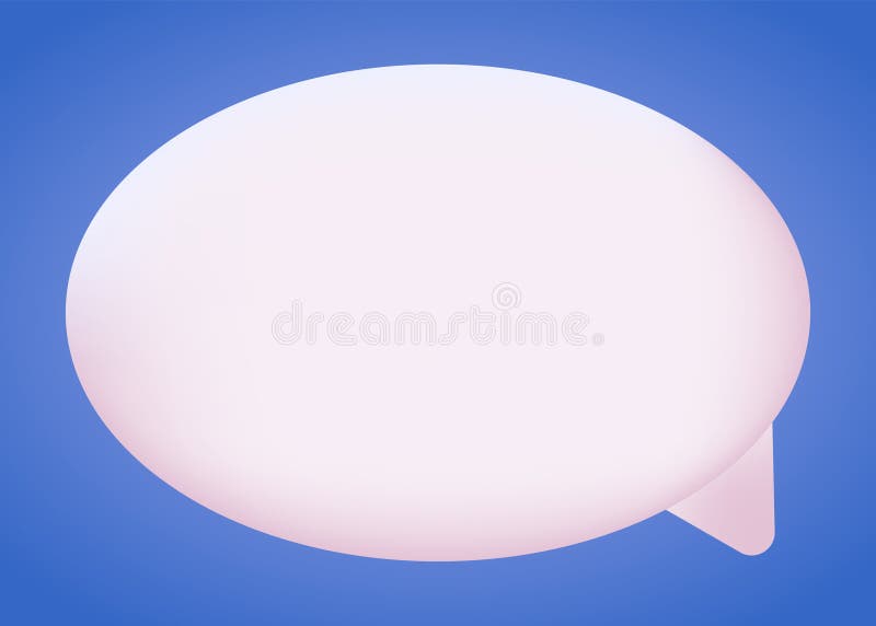 3d White Speech Bubble, Social Media Chat Message Icon. Empty Text ...