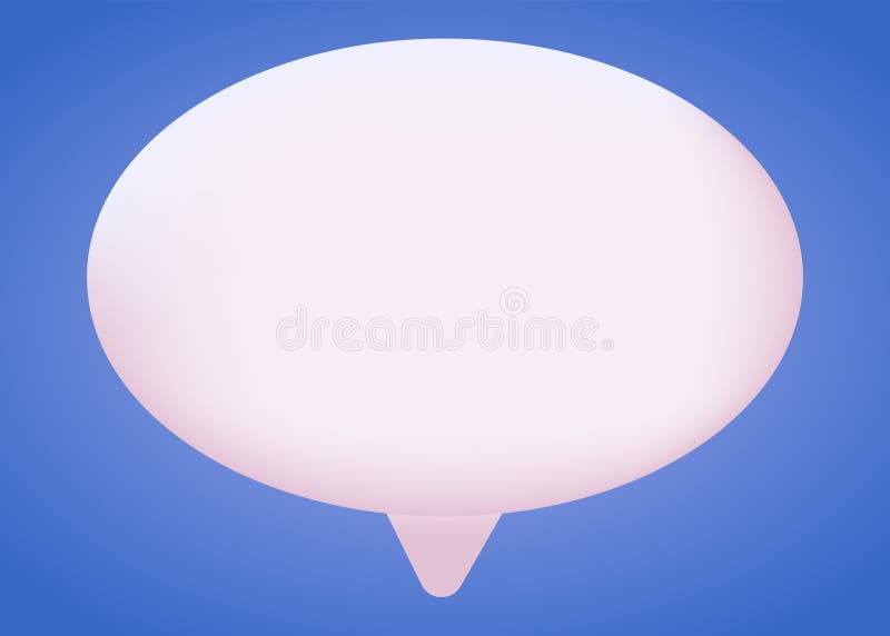 3d White Speech Bubble, Social Media Chat Message Icon. Empty Text ...