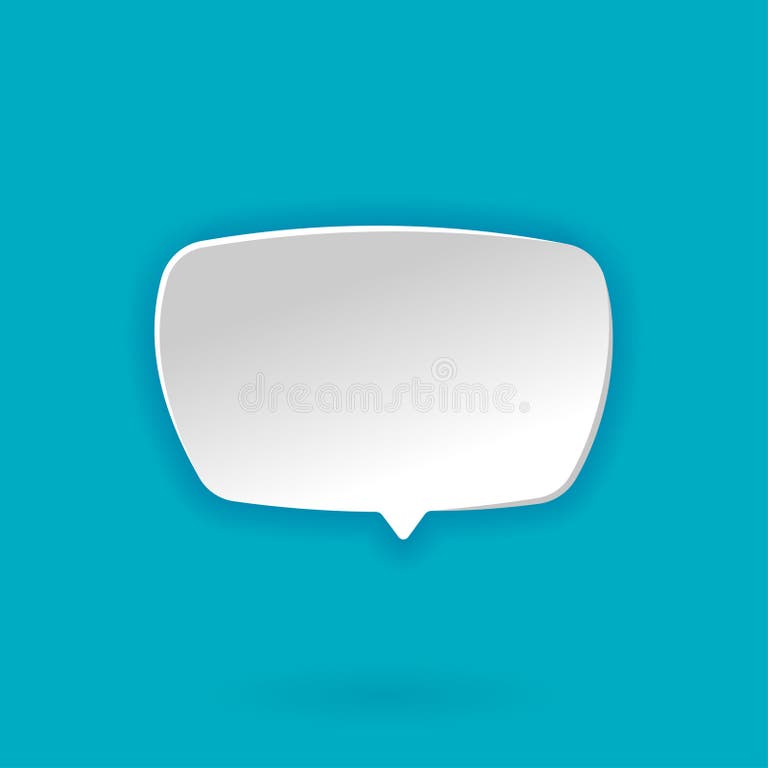 3d White Speech Bubble. Square Speech Bubble Icon. Network ...
