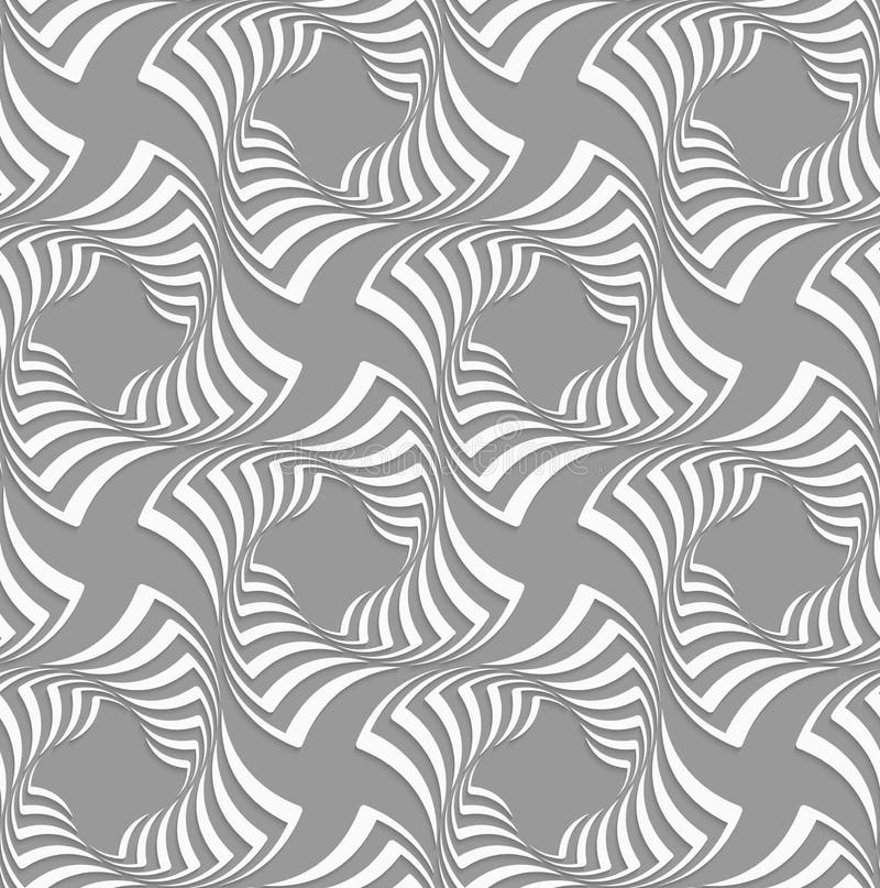 3D White Twisted Squares Grid with Blue Stock Vector - Illustration of ...