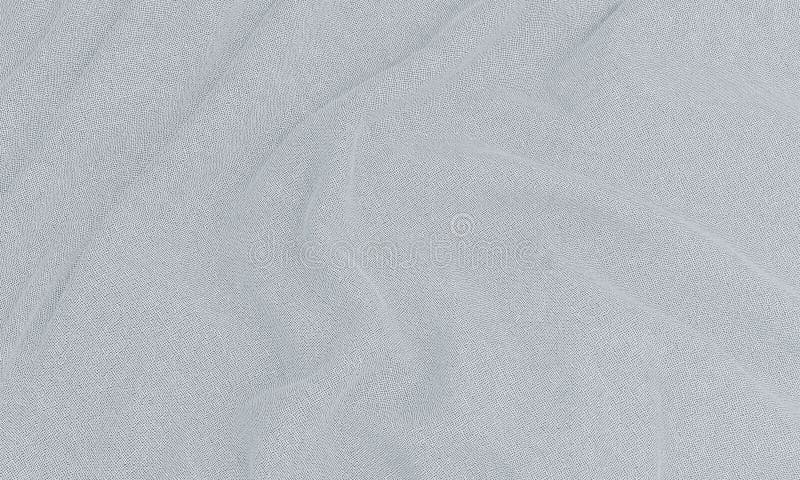 3D White Wavy Fabric Background Stock Illustration - Illustration of ...