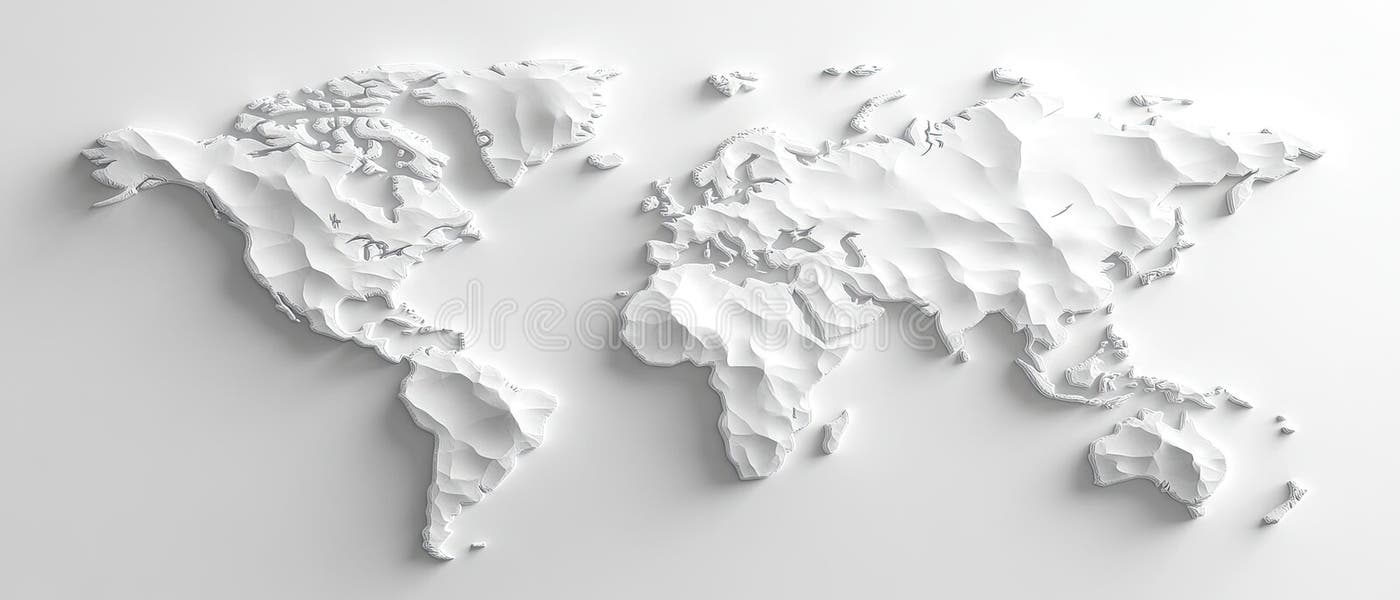 World Map Monochromatic Stock Illustrations – 125 World Map ...