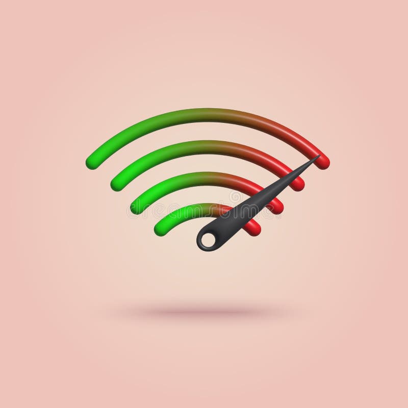 3d Wifi Network Sign. Vector Stock Vector - Illustration of wireless ...