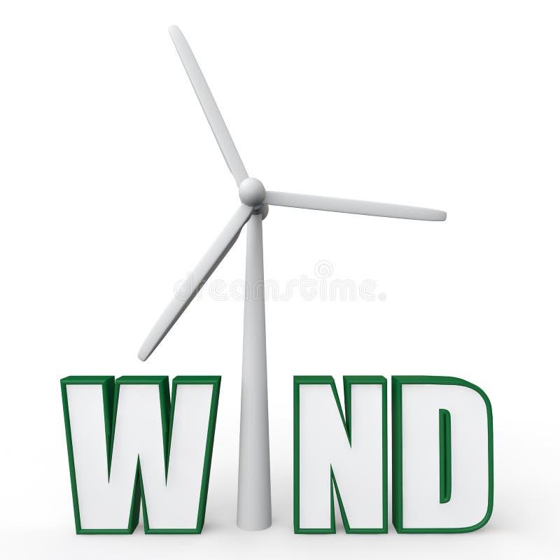 3d Wind Turbine Word Wind Stock Illustrations – 23 3d Wind Turbine Word ...