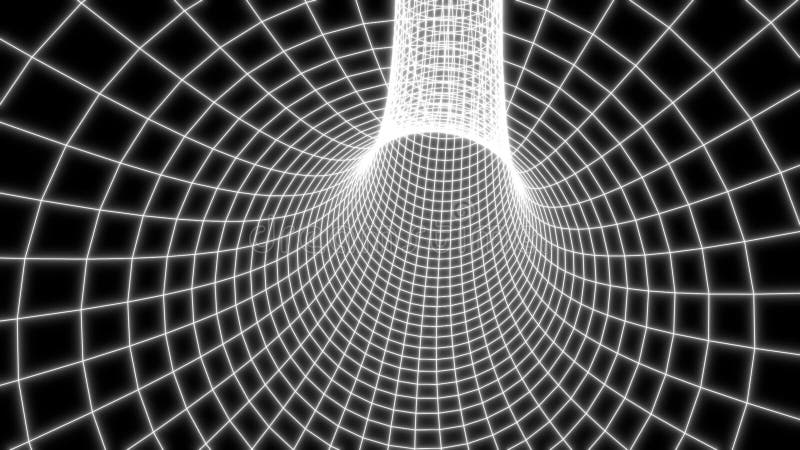 A 3d Wire Frame Tunnel Animation. Stock Footage - Video of geometric ...