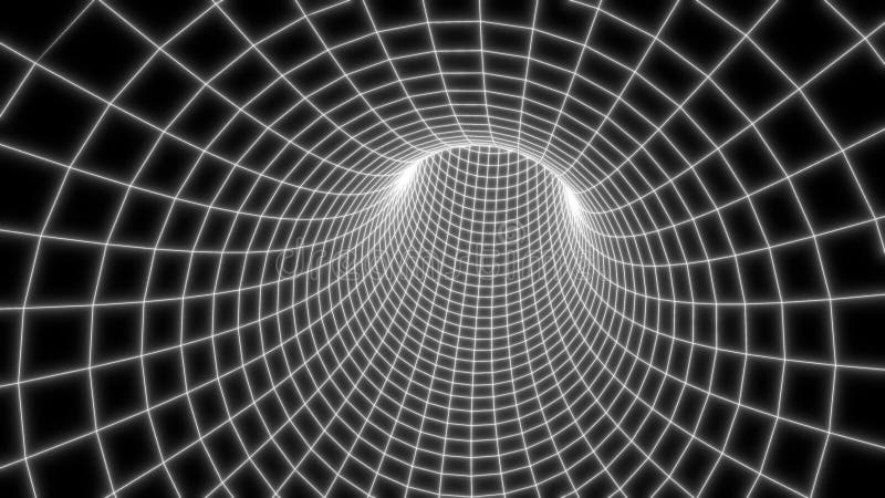 A 3d Wire Frame Tunnel Animation. Stock Video - Video of frame, endless ...