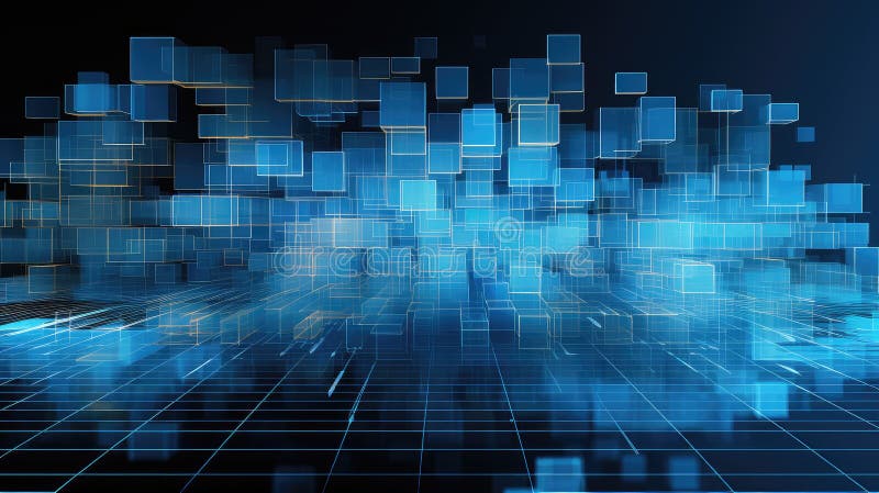 3d wireframe data grid stock illustration. Illustration of wallpaper - 290689311