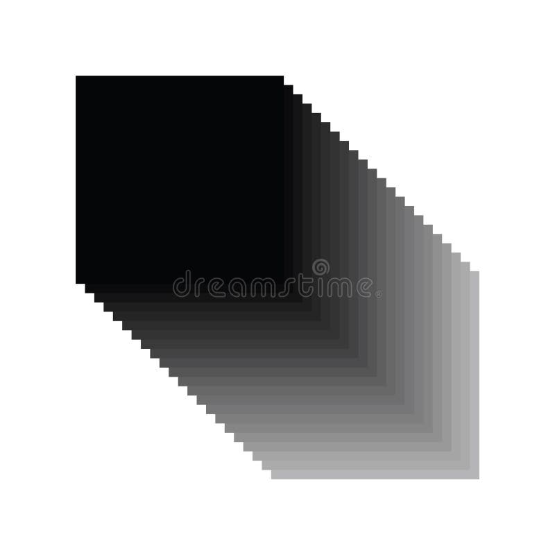Wireframe Grayscale Blend Square Tunnel Stock Illustrations – 3 ...