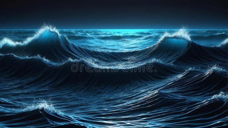 3d Wireframe Model of a Ocean Shore the Design S Ai Generated Stock ...