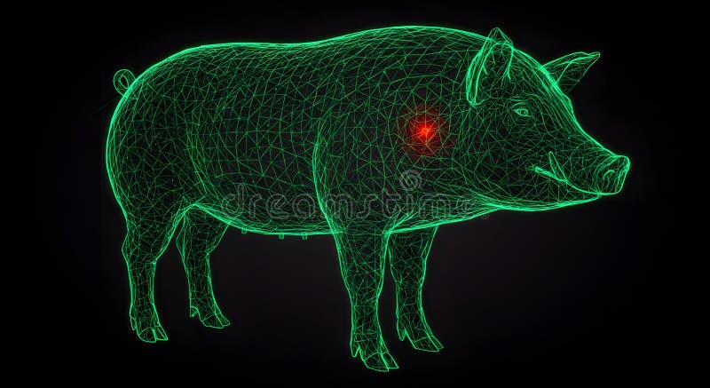 Digital Wireframe Pig Model: Veterinary Technology and Animal Health ...