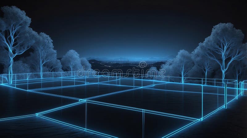 3d Wireframe Model of a Scenic Overlook the Desi Ai Generated Stock ...