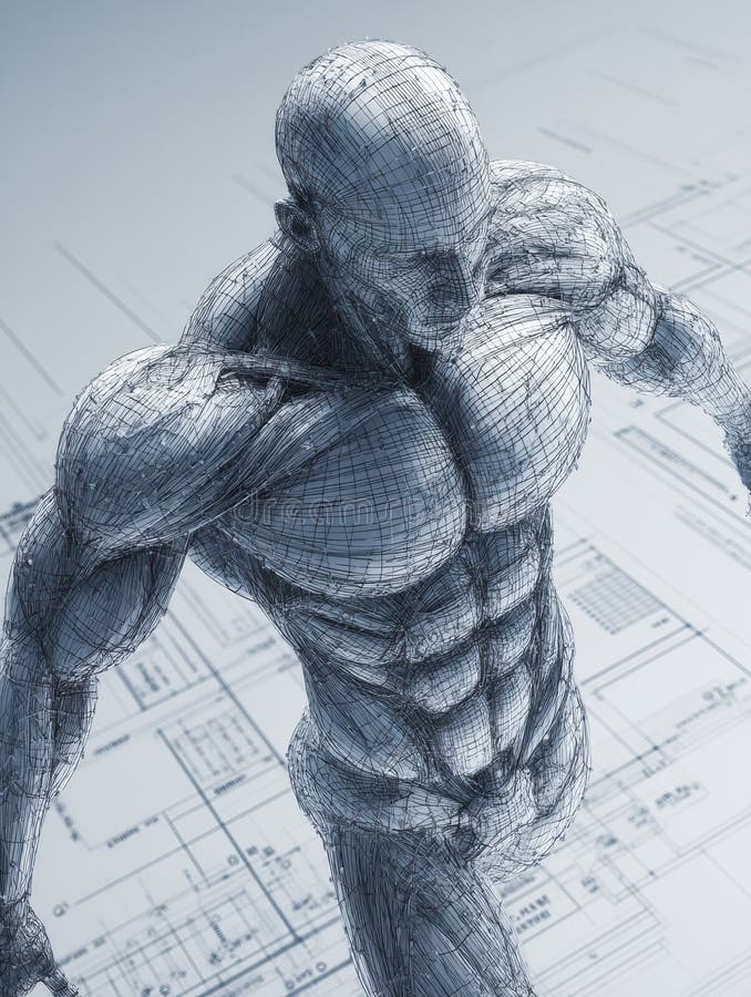 Human Anatomy Model Detailed Muscular Skeletal System Stock Photos ...