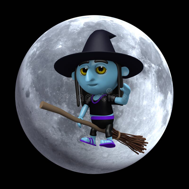 3d Witching hour stock illustration. Illustration of spell - 40186563