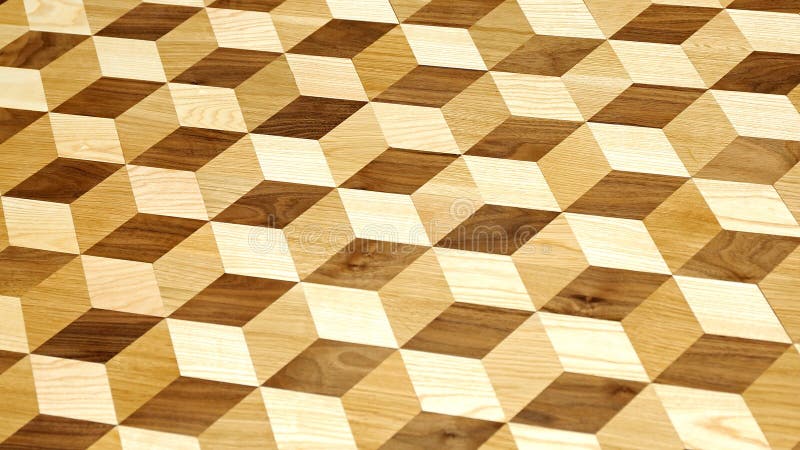 3d Wood Tiles stock photo. Image of illusion, geometric - 80171902